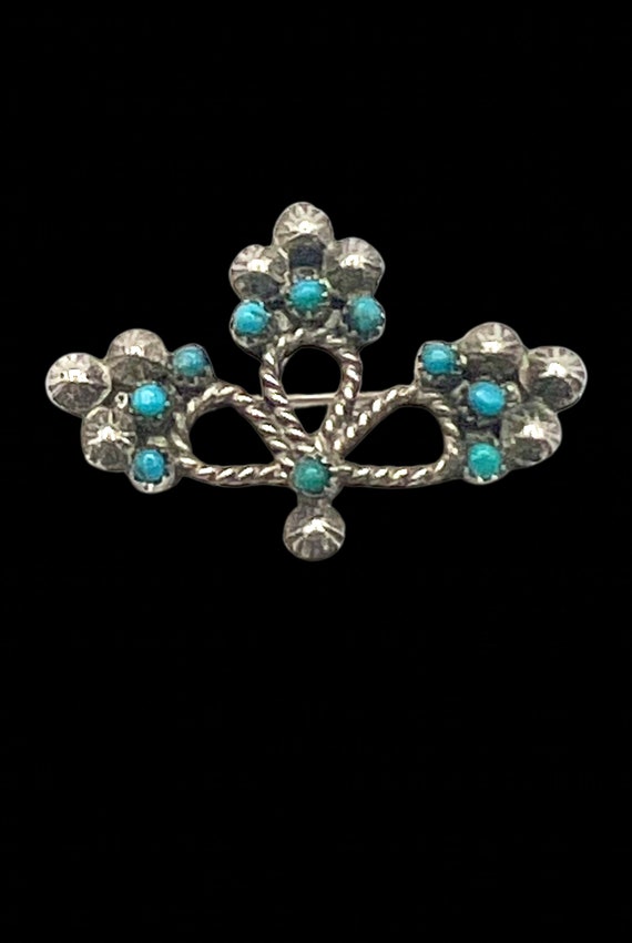 vintage zuni brooch - Gem