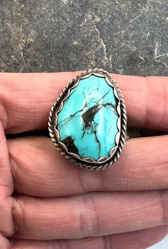 Vintage Navajo Handmade Sterling Silver Natural Blue … - Gem