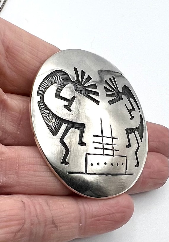 Vintage Hopi Handmade Sterling Silver Kokopelli Overl… - Gem