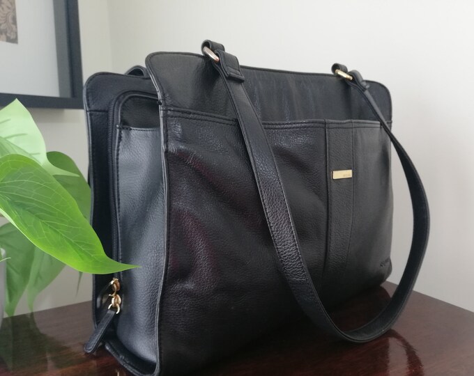 Vintage SEQUEL Leather Shoulder Bag ~ Genuine Leather Shoulder Bag ...