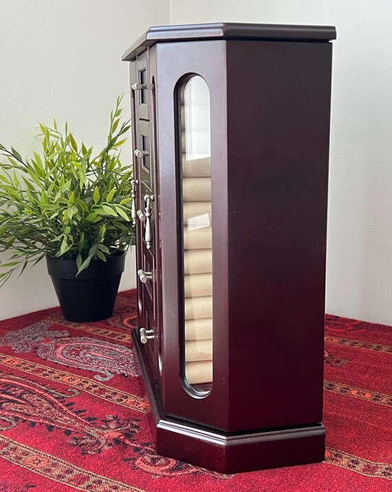 Vintage Wooden Jewellery Wardrobe ~ Jewellery Organis… - Gem