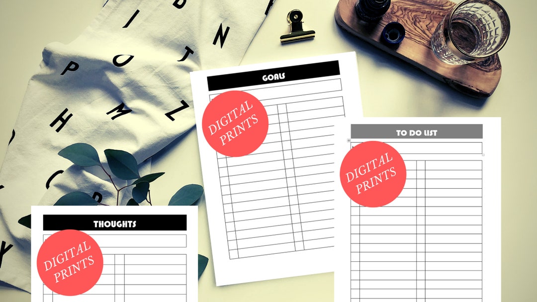 To Do Checklist Bundle, Digital File, Ultimate Checklist, Daily ...