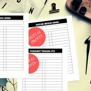 Social Media Checklist Bundle, Digital File, Ultimate Checklist, Daily ...