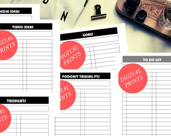 To Do Checklist Bundle, Digital File, Ultimate Checklist, Daily ...