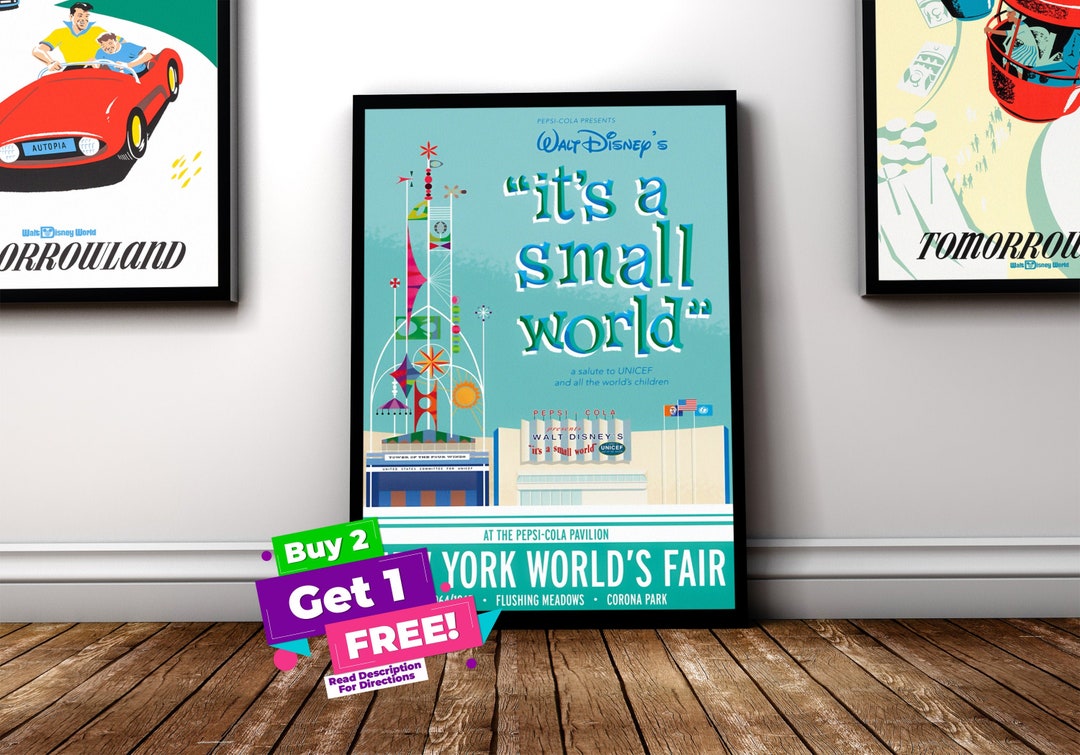 World's Fair Small World Parks Poster - Etsy
