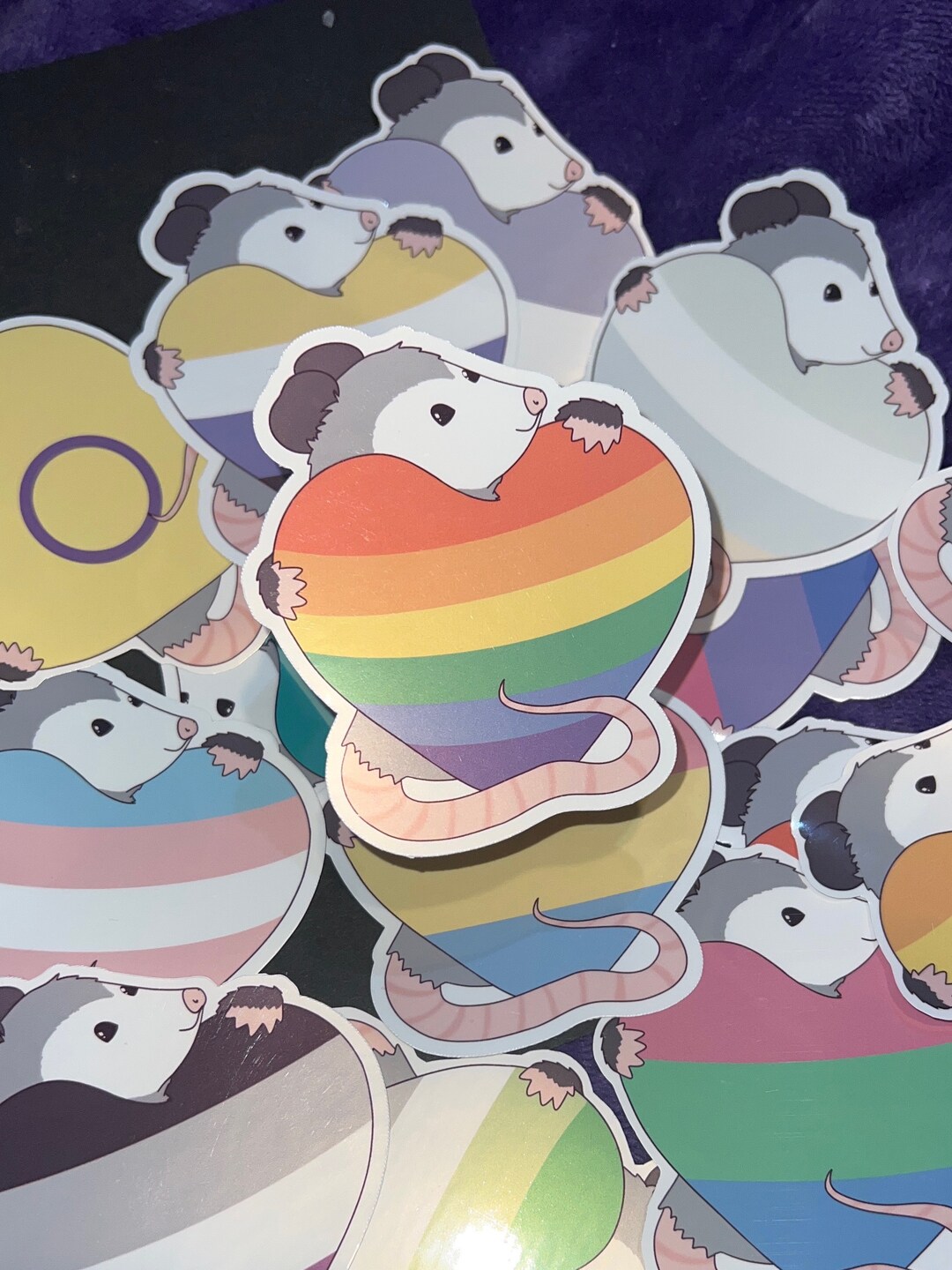 Pride Flag Possum Stickers | LGBT Pride Month Sticker, Possum Stickers ...
