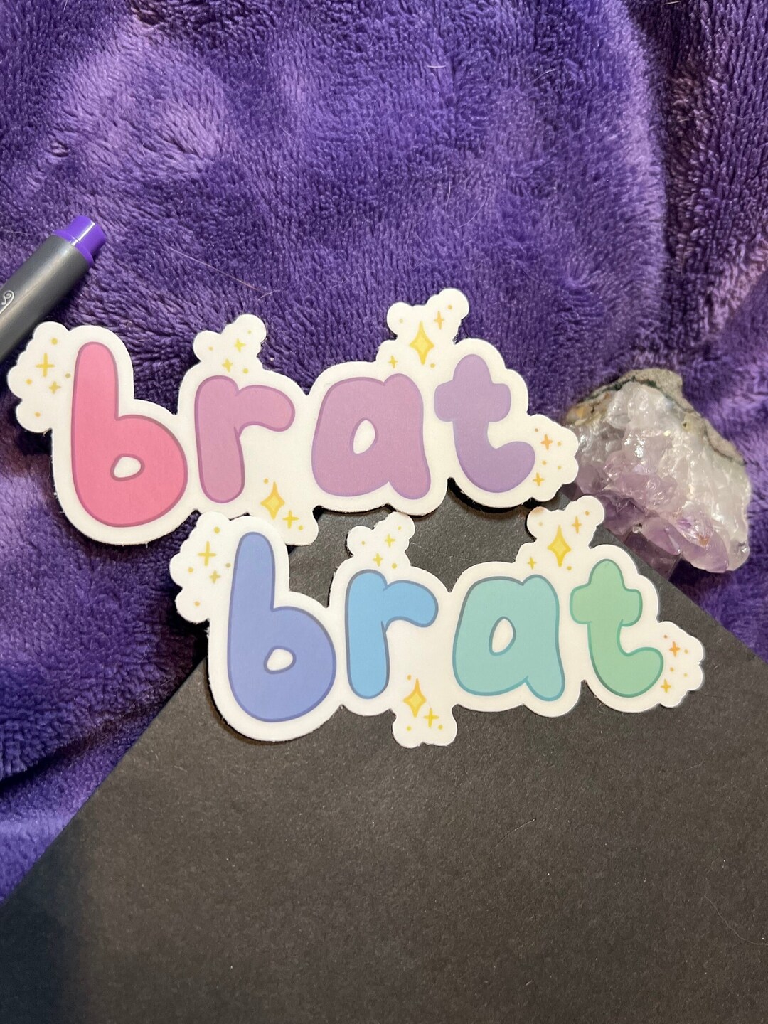 Pastel Brat Stickers Kawaii Spoiled Brat, Cute Bookish Kindle Stickers ...