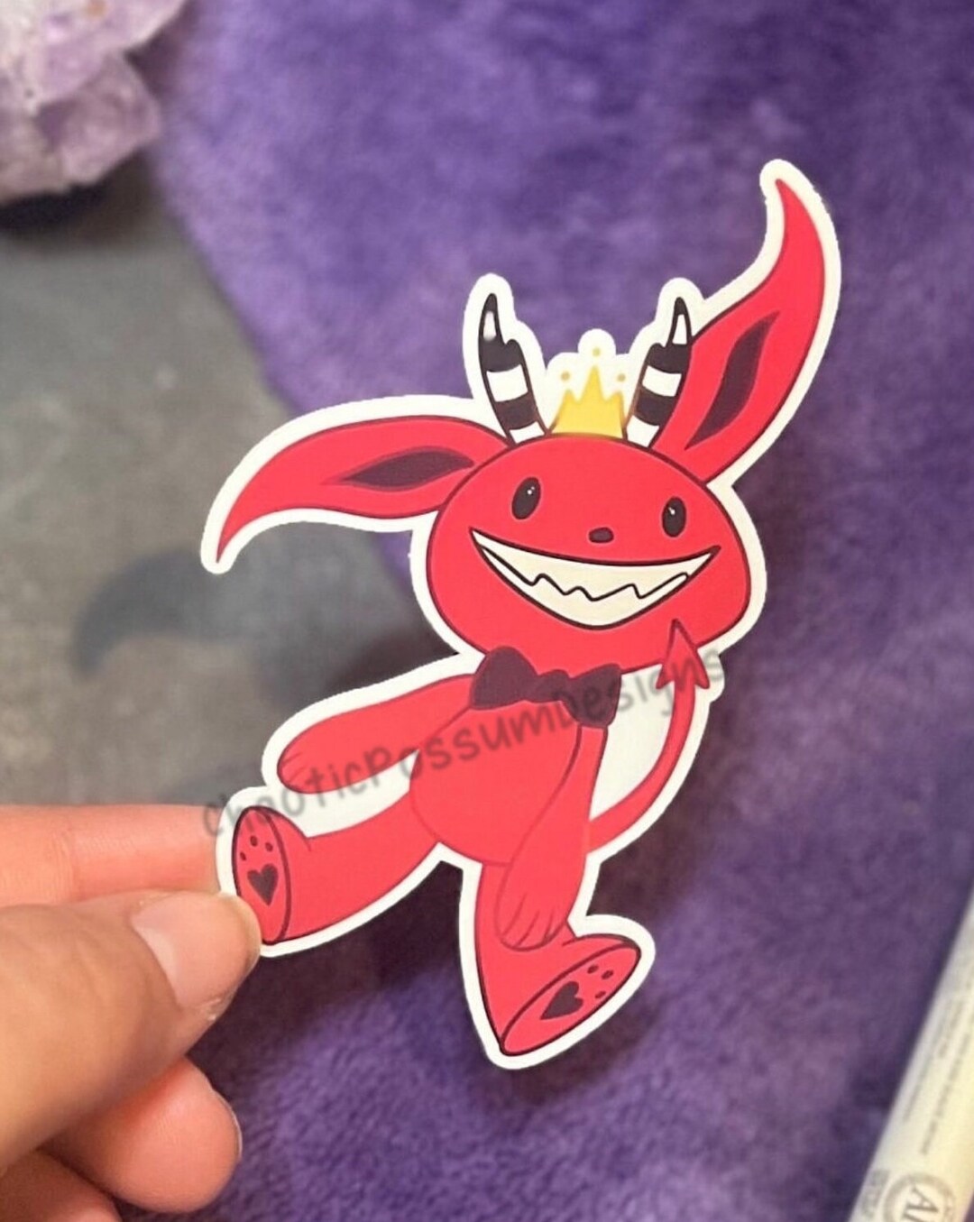 Owl Prince Plushie Sticker | Stuffed Animal Stolas Sticker, Baby Demon ...