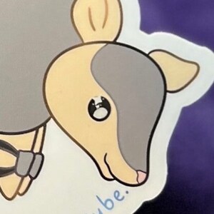 Tactical Possum Armored Armadillo Sticker | Funny Animal Stickers ...