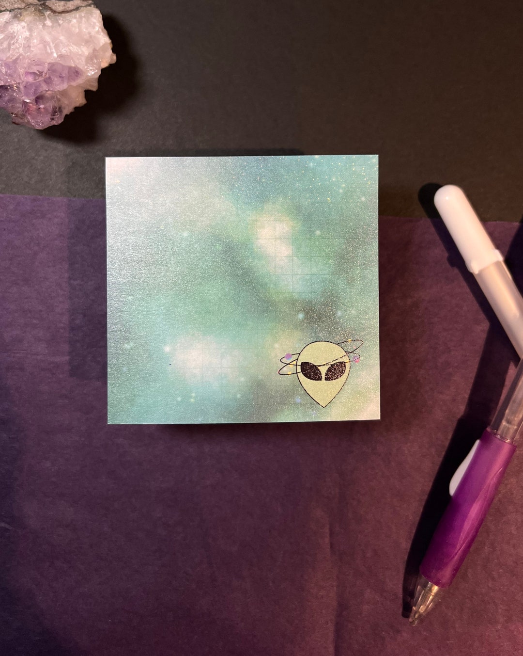 Dizzy Alien Sticky Note Space Theme Sticky Notes, UFO Sticky Notes ...