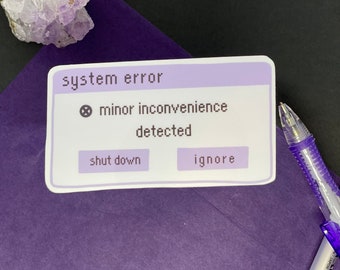Windows Error Sticker - Etsy