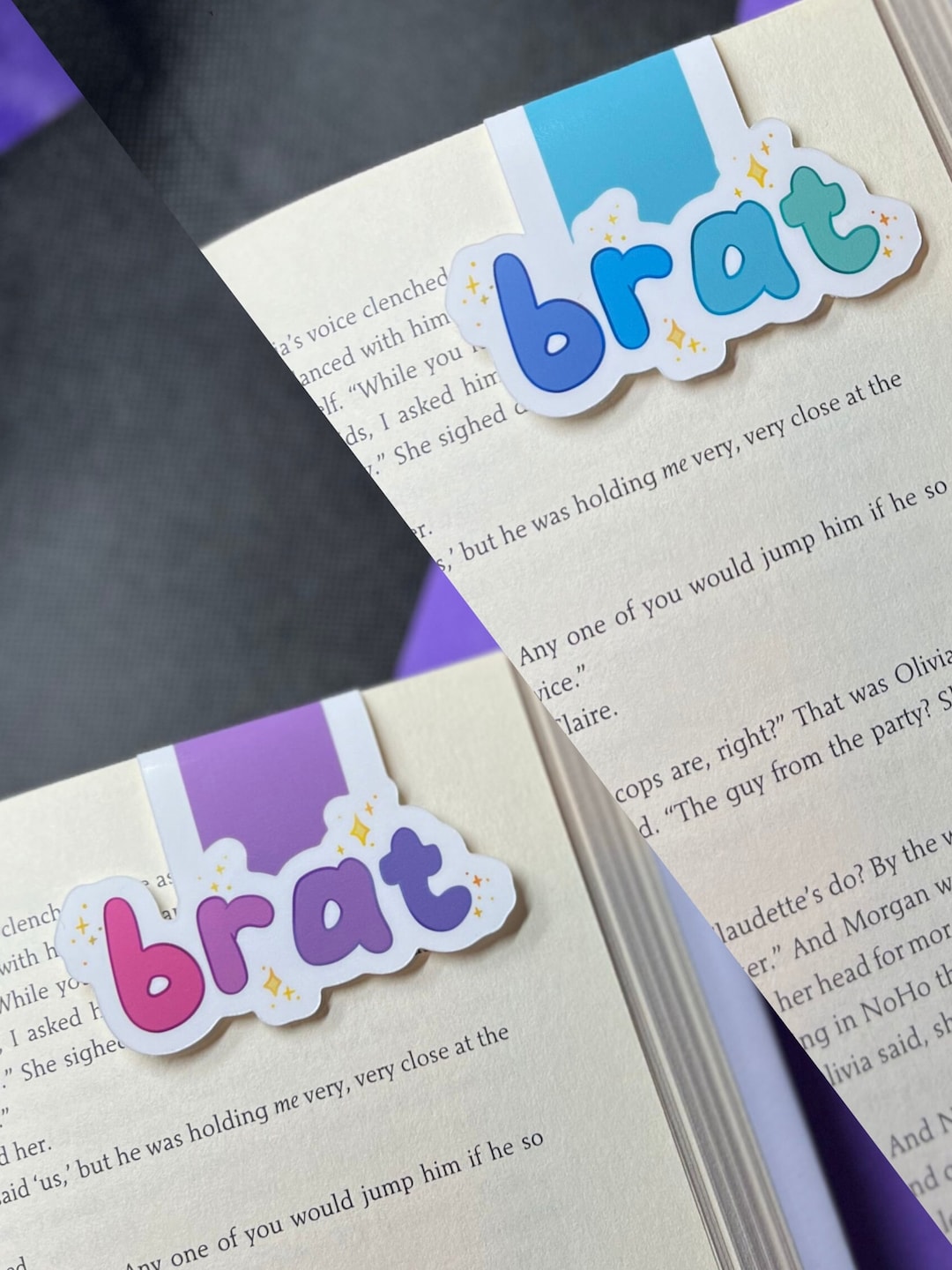 Pastel Brat Magnetic Bookmarks Spoiled Brat Bookish Bookmark, Smut Slut ...