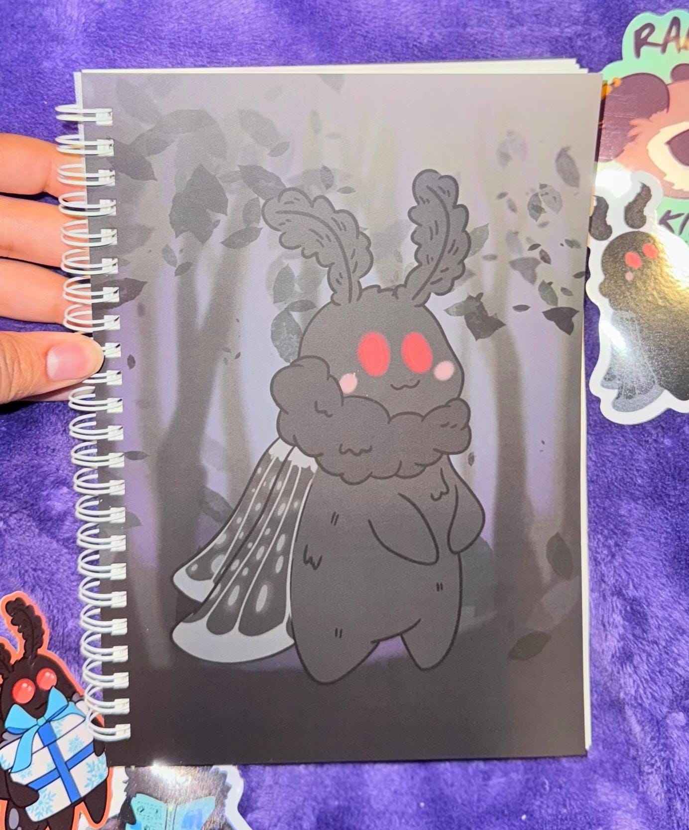 Baby Mothman Reusable Sticker Book | Cryptid Sticker Collection Book ...