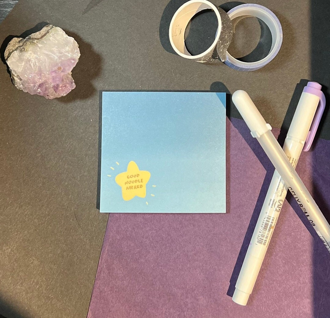 Good Noodle Star Sticky Note Good Job Sticky Notes, Gradient Sticky ...