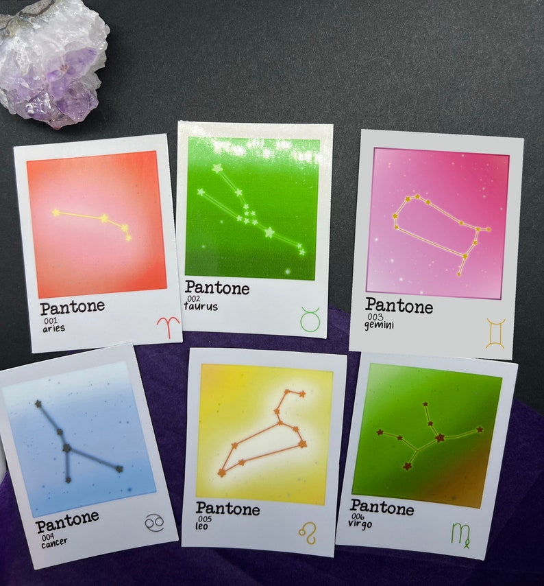 Zodiac Swatch Stickers Zodiac Sign Stickers Constellation - Etsy