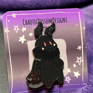 Chibi Mothman Enamel Pin| Cute Moth Local Cryptid Pin, Kawaii Cryptid ...