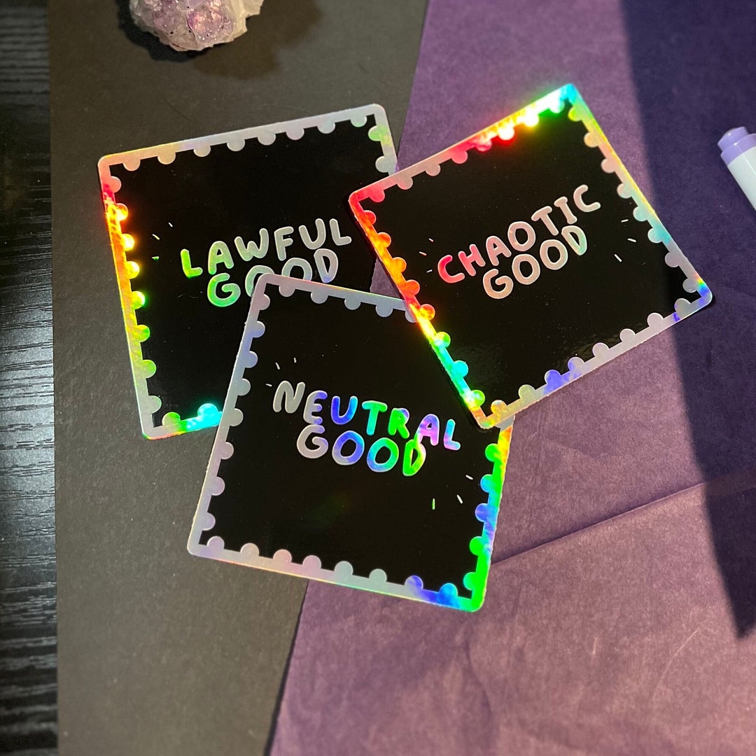 Good Character Alignment Sticker |lawful Good, Neutral Good, Chaotic ...