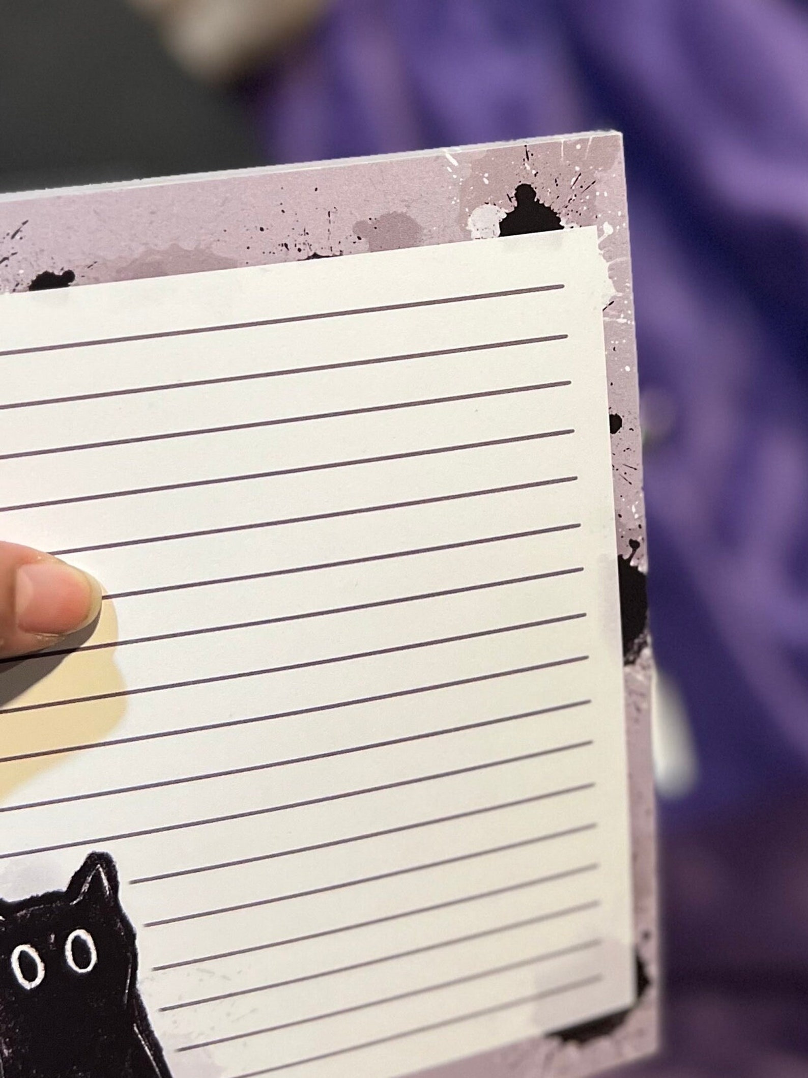 Drippy Void Cat Notepad | Black Cat Stationery, Void Cat to Do List ...