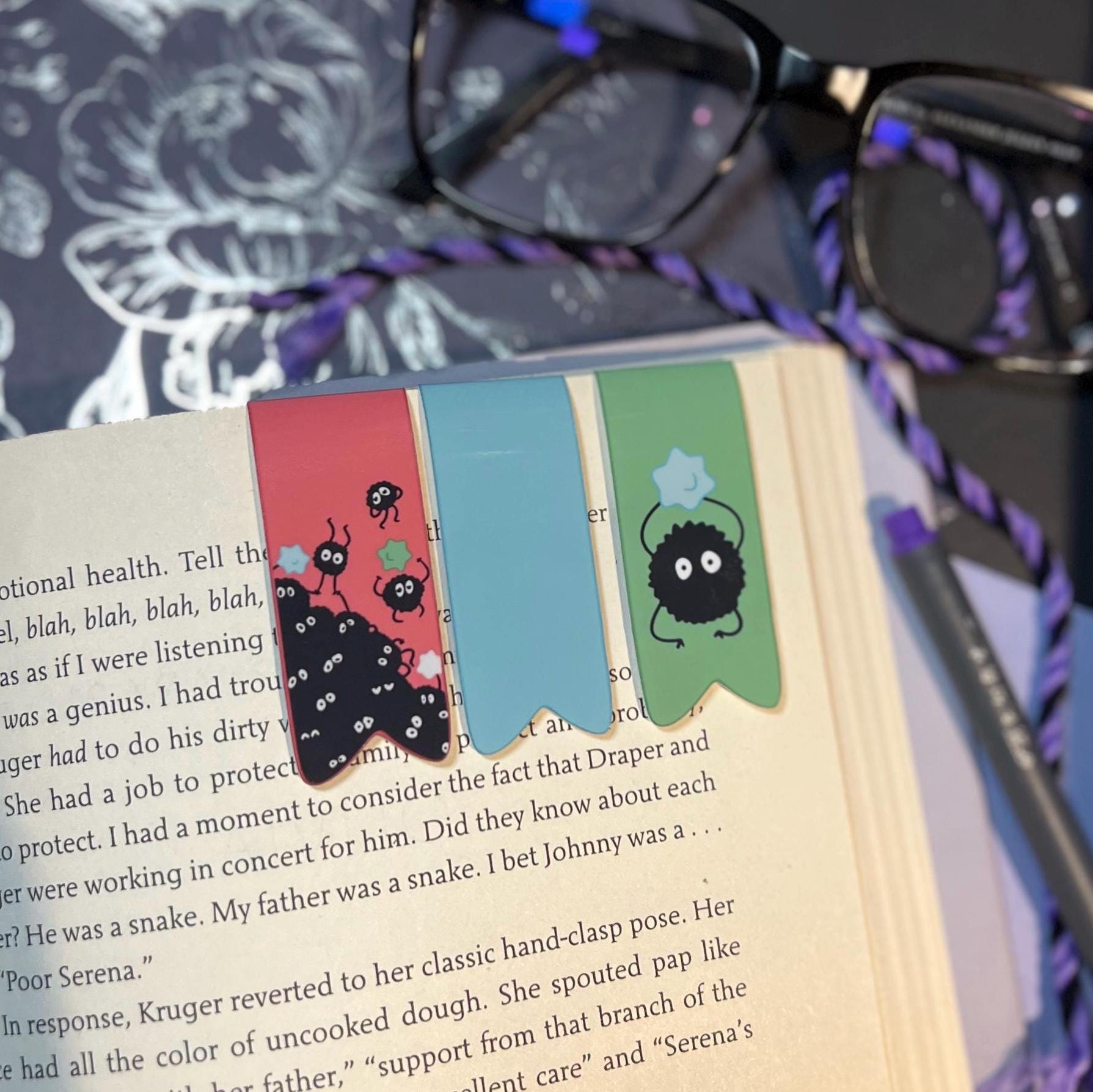 Fuzzy Sprite Magnetic Bookmark Set| Anime Lover Magnet Bookmarks ...