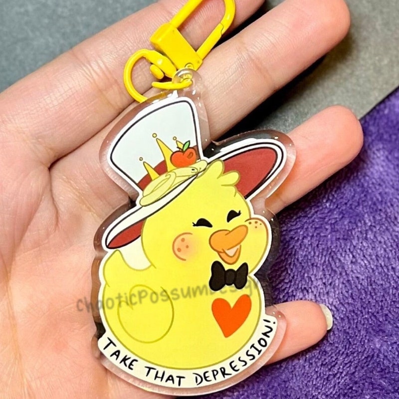 Hazbin Hotel Duck Keychain - Etsy