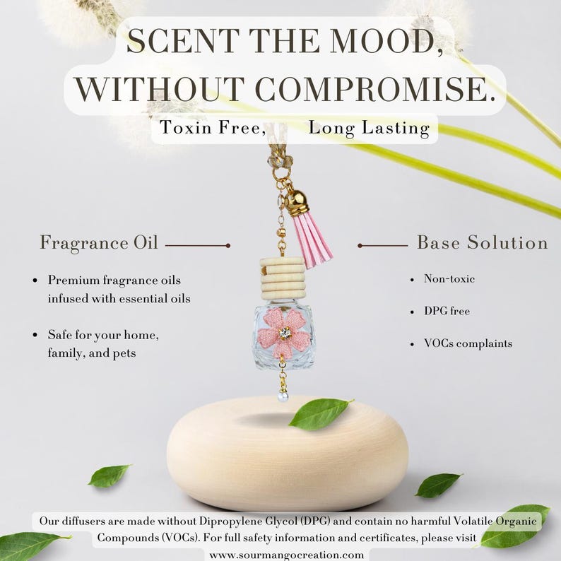 Car Diffuser | Toxin Free | 8ml Glass Reed Bottle | Strawberry, Vanilla ...