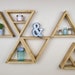 Triangle Shelves | Set of 3 | Rustic Wall Decor | Gallery Wall Decor ...