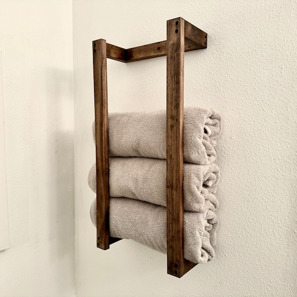 Floating Towel Rack Bathroom - Etsy