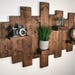 Rustic Wall Shelf, Floating Shelf, Wood Wall Art, Hanging Rustic Decor ...
