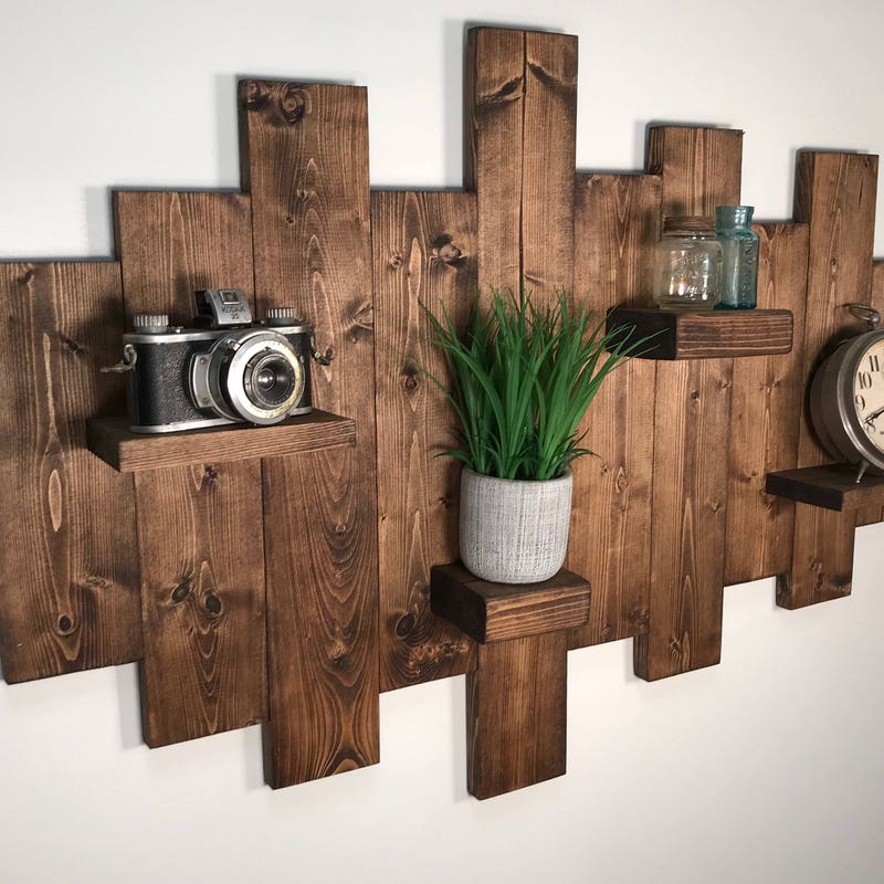 Rustic Wall Shelf - Etsy