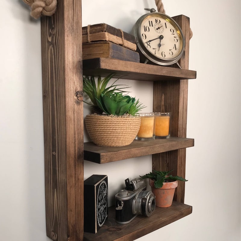 Rustic Wood Shelf - Etsy