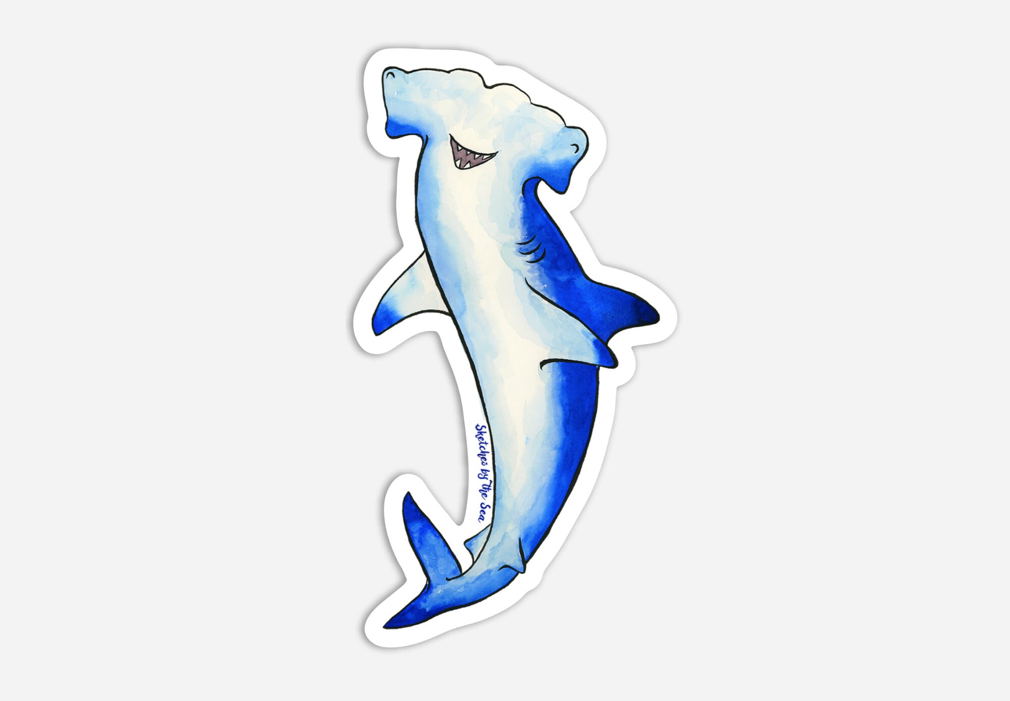 Hammerhead Shark Sticker - Etsy