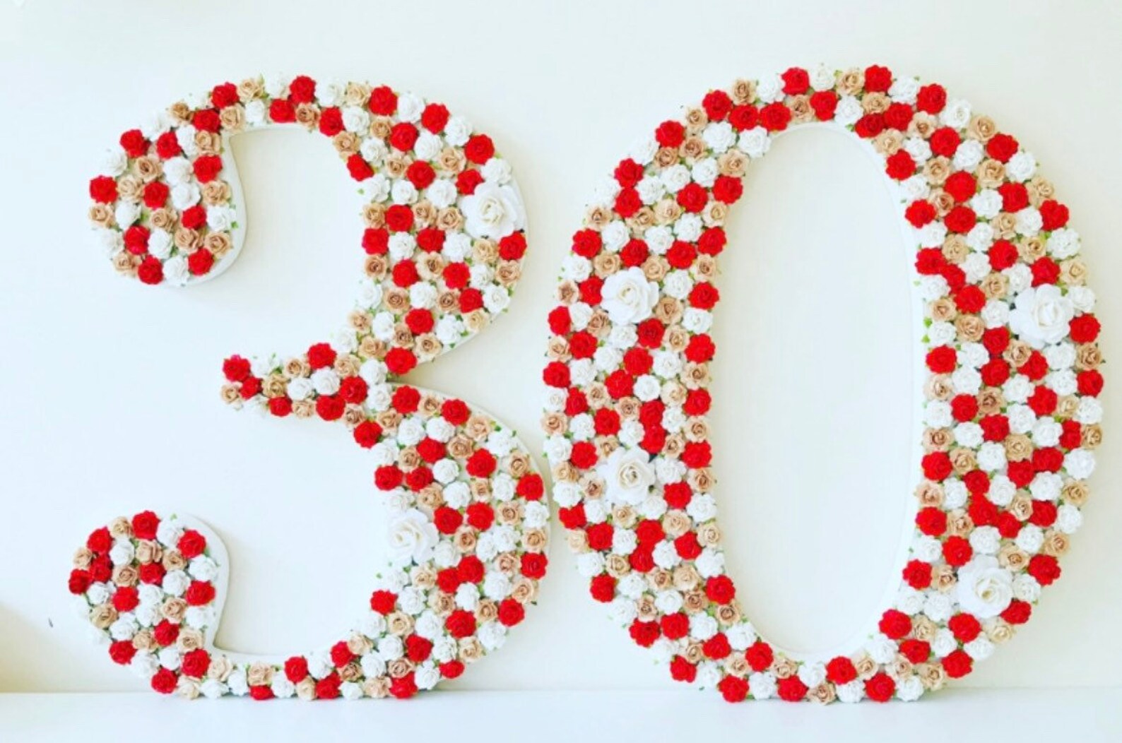 Flower Numbers Number Flowers Birthday Number Flowers for - Etsy