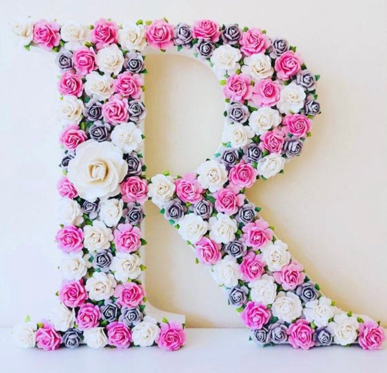 Flower Letters for Nursery Flower Letters Nursery Letters - Etsy