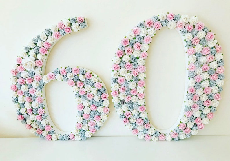 Flower Numbers Birthday Numbers Floral Numbers for Birthday - Etsy