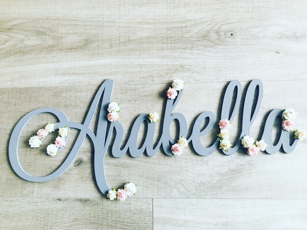 Large name sign large name sign for nursery large wall art | Etsy