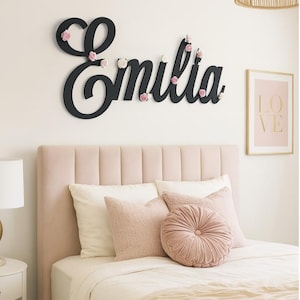 Large Name Sign, Large Name Sign for Nursery, Large Wall Art, Large ...