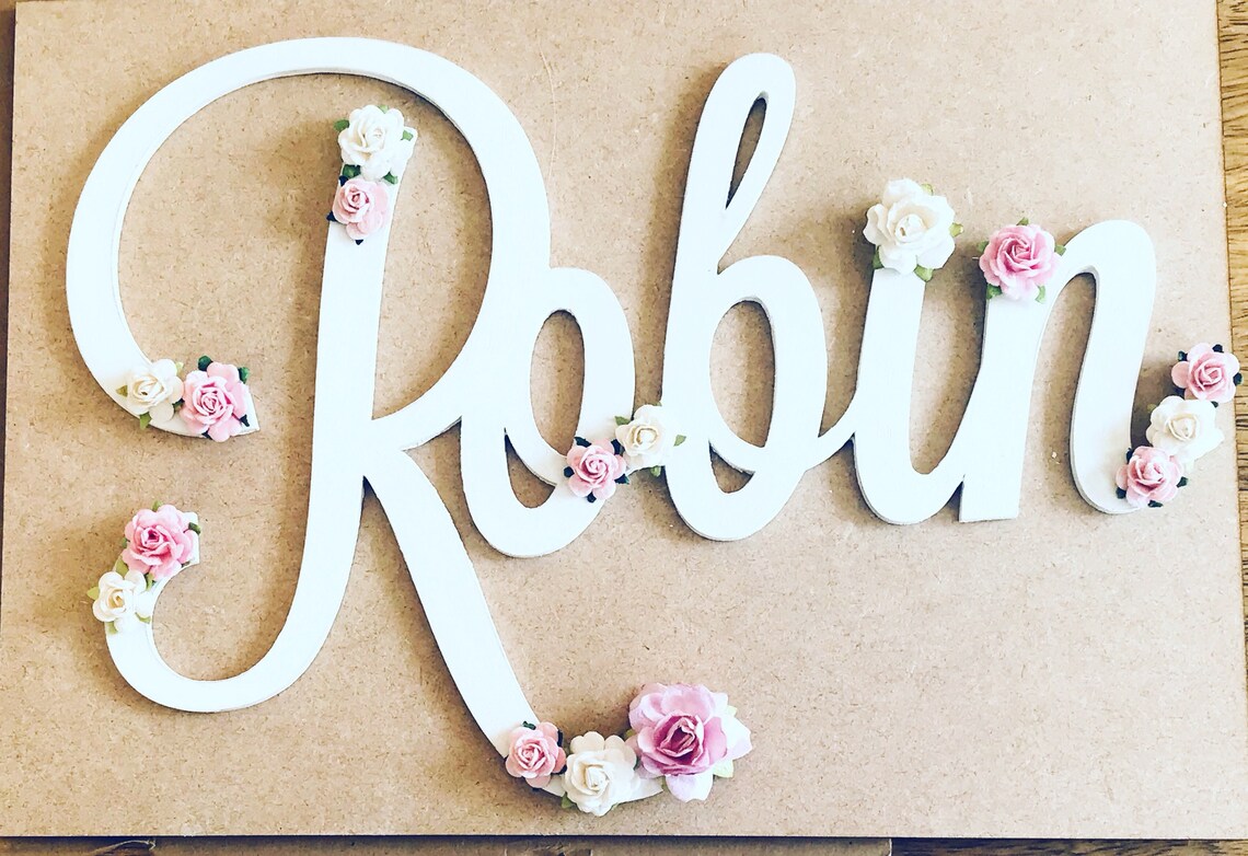 Large name sign large name sign for nursery large wall art | Etsy