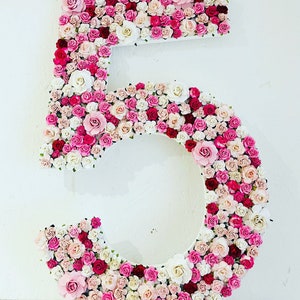 Flower Numbers Birthday Numbers Floral Numbers for Birthday Flower ...