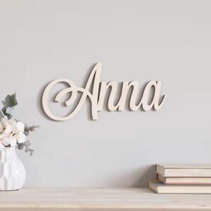 Custom Wooden Name Sign for Nursery Wall Personalized Baby Name Wall ...