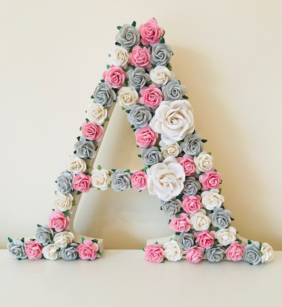 Pink Letters Nursery Pink Letters Flower Letters Pink Wall - Etsy