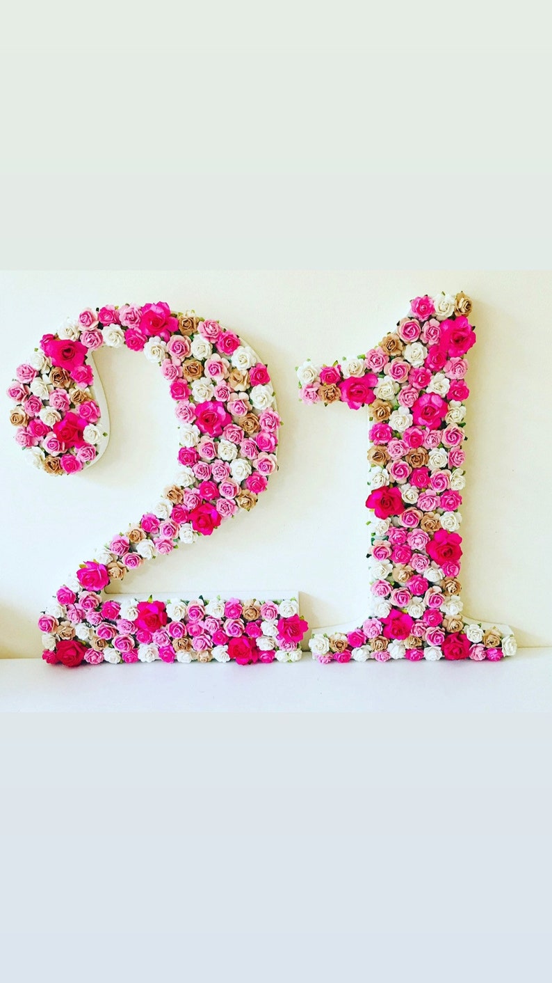 Flower Numbers Birthday Numbers Floral Numbers for Birthday - Etsy UK