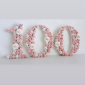 Flower Numbers, Birthday Numbers, Floral Numbers for Birthday, Flower ...