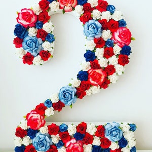 Flower Numbers Birthday Numbers Floral Numbers for Birthday - Etsy