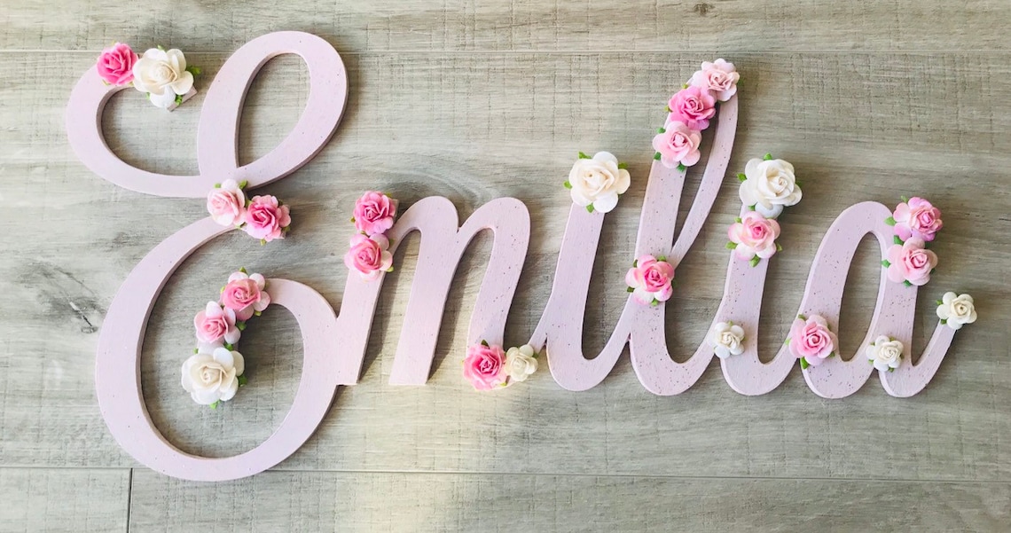 Large name sign large name sign for nursery large wall art | Etsy