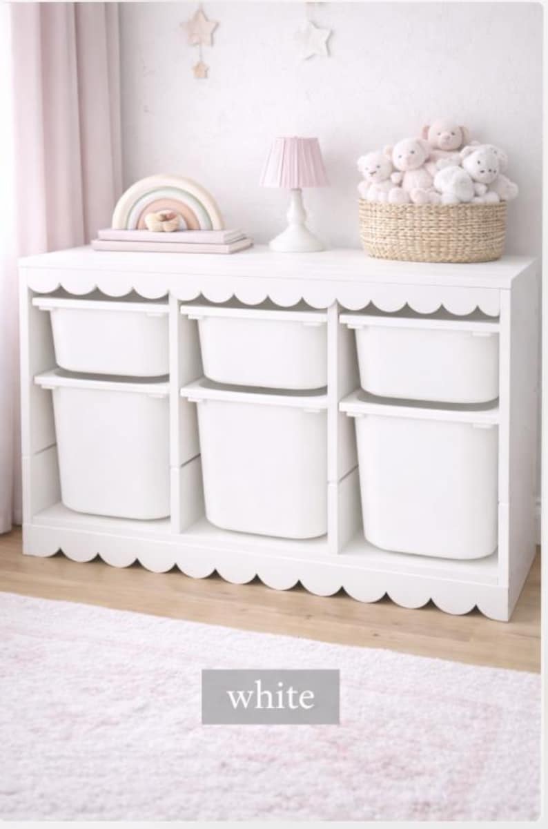 Wooden Scallop Trim, TROFAST Scallop Edging, Scallop Decor for Nursery ...