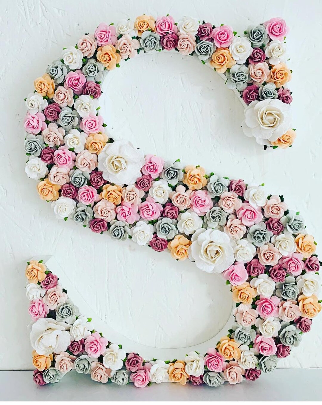 Custom Flower Letter Decor for Birthdays, Personalised Flower Alphabet ...