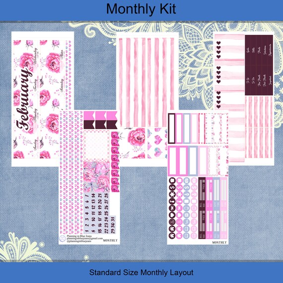 February Monthly February Budget February Notes/Dashboard | Etsy