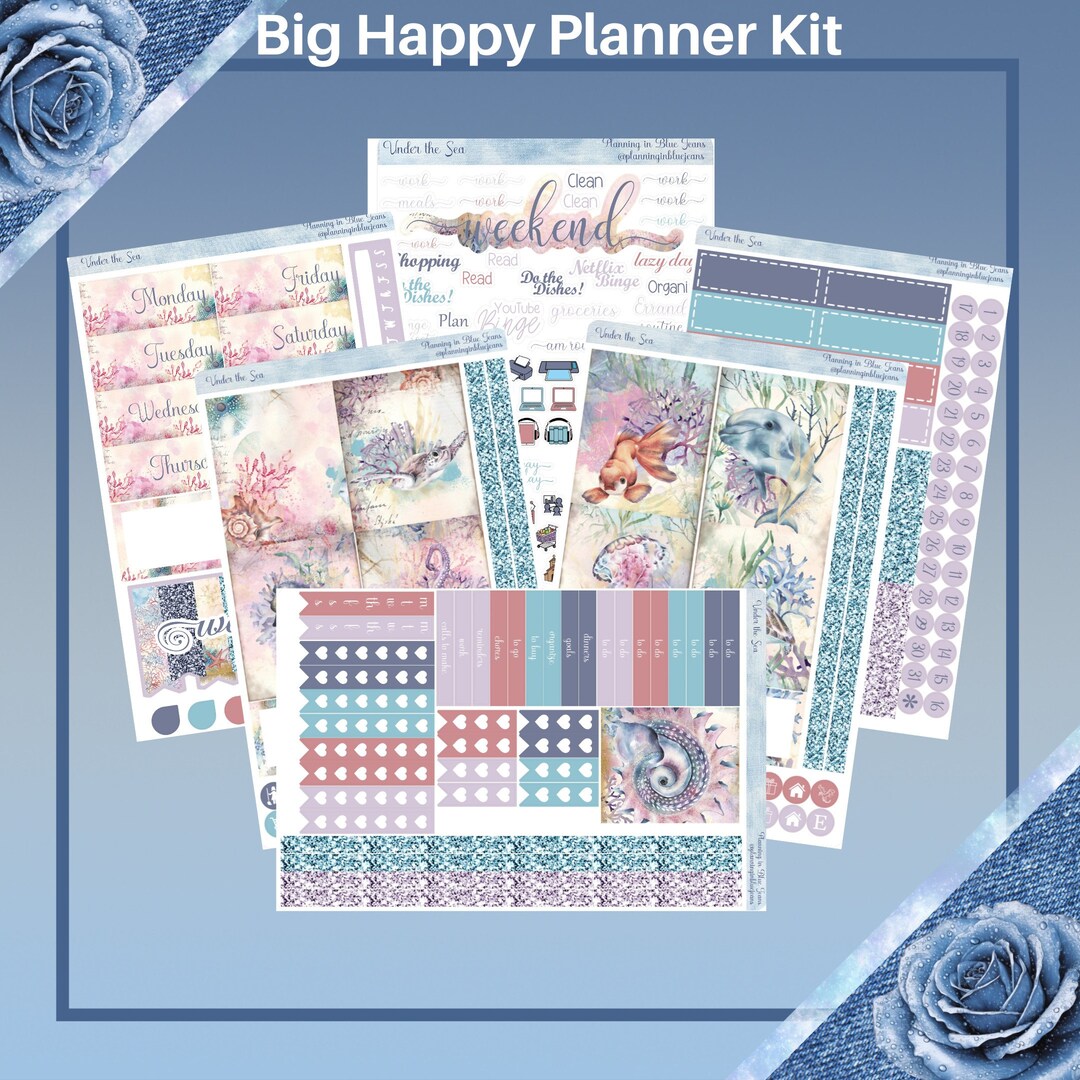 Big Happy Planner- Under the Sea Planner Sticker Weekly Kit 5 Page or A ...