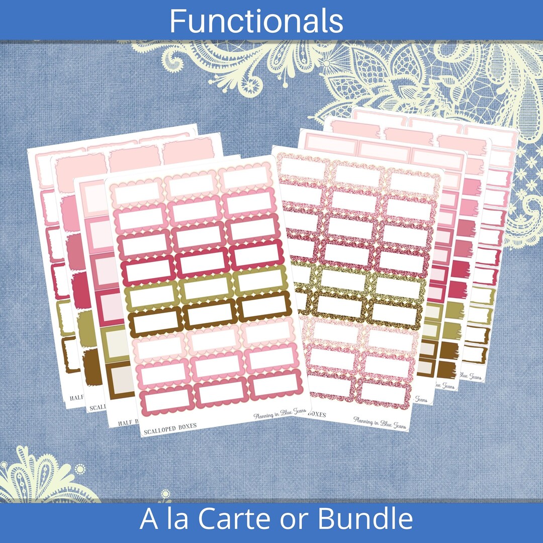 Theme: Cherry Blossom, Scalloped Boxes, Glitter Boxes, Half and Quarter ...
