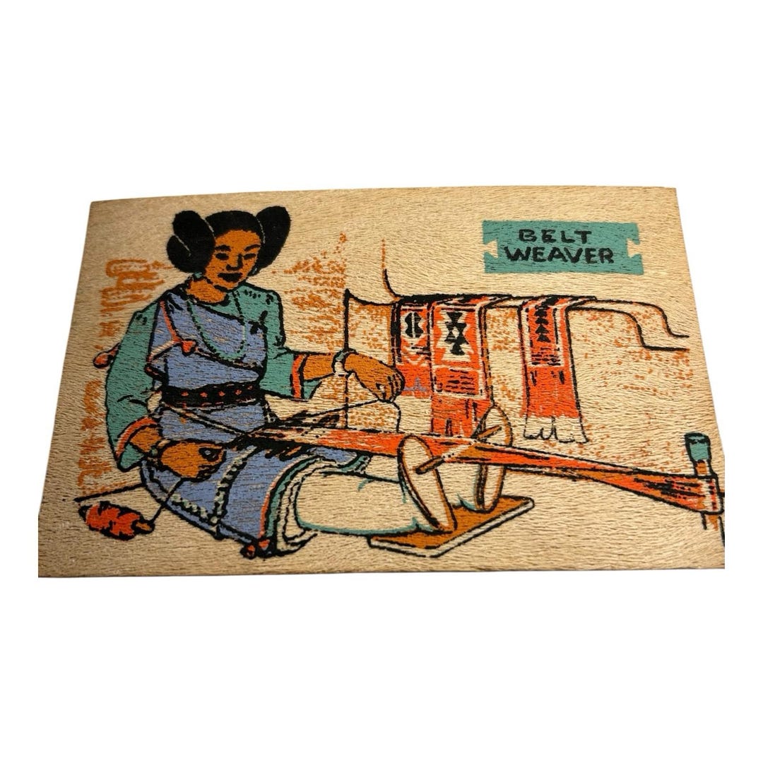 Antique Yucca Wood Pulp Native American Post Card - Etsy